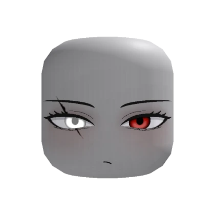 Animated Bored Face (Glowing White Red)