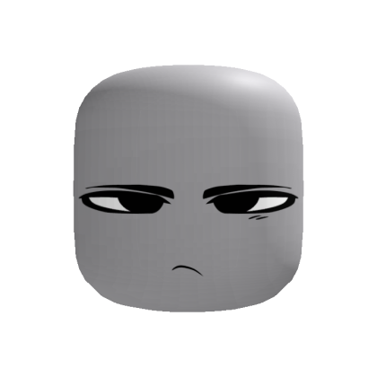 Bored Mad intimidating anime Face (Recolorable)