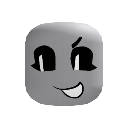 Happy Determined Girl Cartoony Face