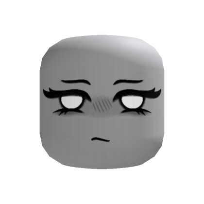 Confused Tired Goth Face