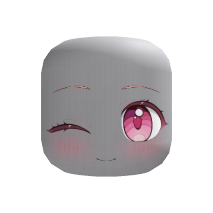 Pink Doe Eyes Anime Chibi Winking