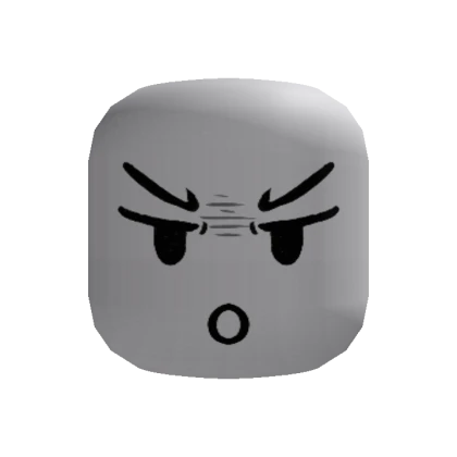Angry Rage Face (Recolorable) - Roblox