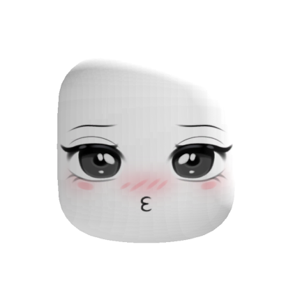 Cute Chibi Blush Makeup Face