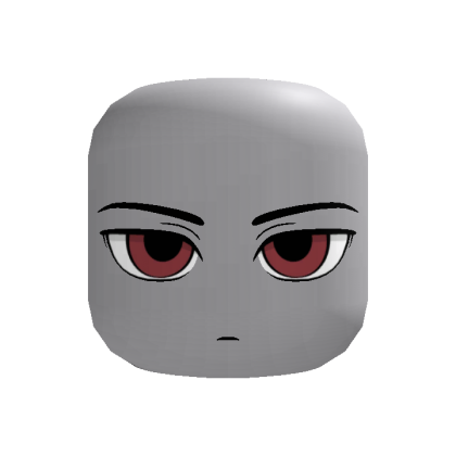 Animated Intimidating Boy Face (Red)