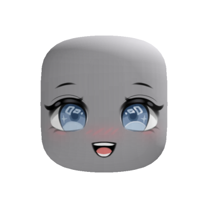 Cute Happy Chibi Blush Makeup Face (Customizable)