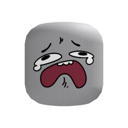 Silly Crying Cartoon Face - Recolourable Head
