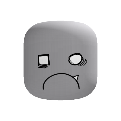 Sad Frowny Scene Emo Face [ Recolorable ]
