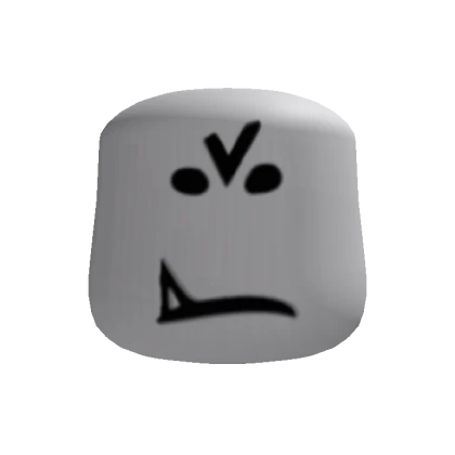 ⭐ Meanie Face Recolorable Cheeks - Roblox