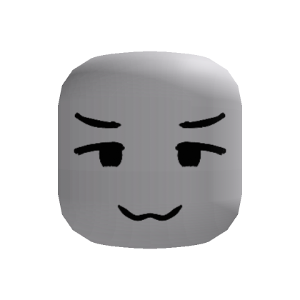 Evil Smug Fella Face (Recolorable) - Roblox