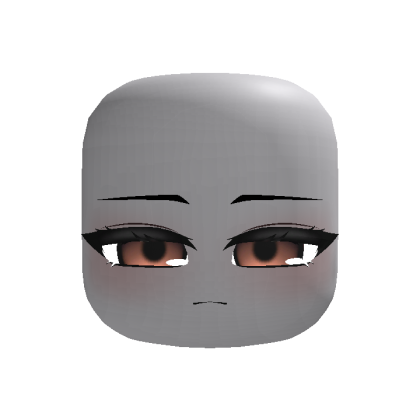 Animated Tired Chibi Face - Brown