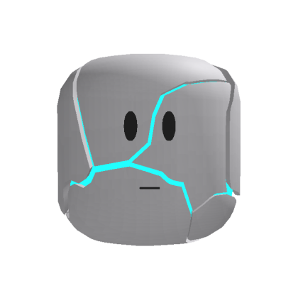 Animated Shattered Head {Blue}