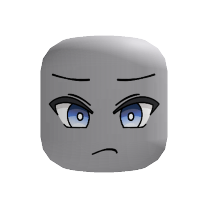 Blue Uncertain Doubtful Face