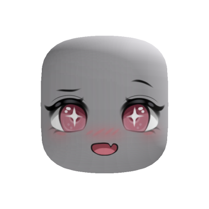 Happy Chibi Cute Blush Makeup Face (Customizable)