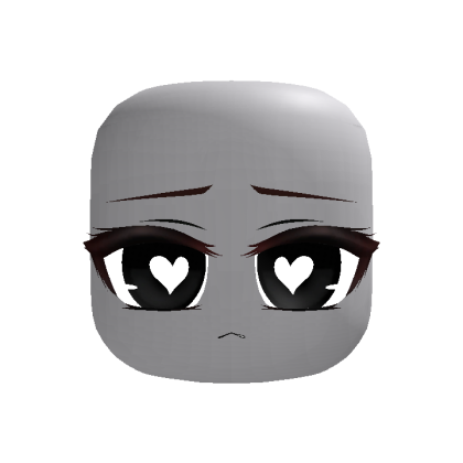 Playful Relaxed Kawaii Anime Face - Heart