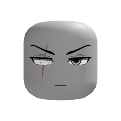 Scarred Serious Face