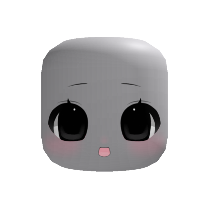cutesy anime happy chibi head