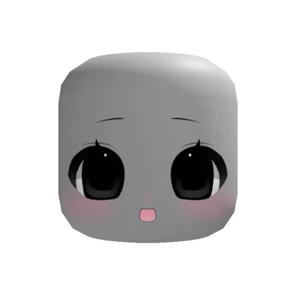 cutesy anime happy chibi head