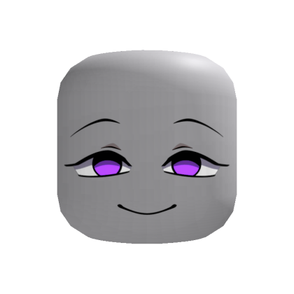 Cute Purple Happy Relaxed Face