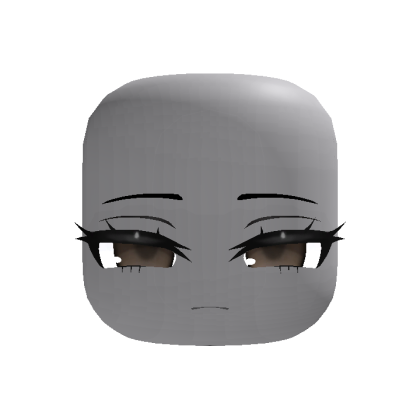 Animated Cute Chibi Tired Sleepy Face - Brown