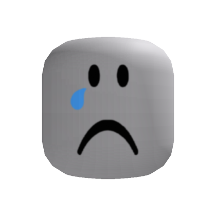 Cara de lágrima triste llorando - Roblox