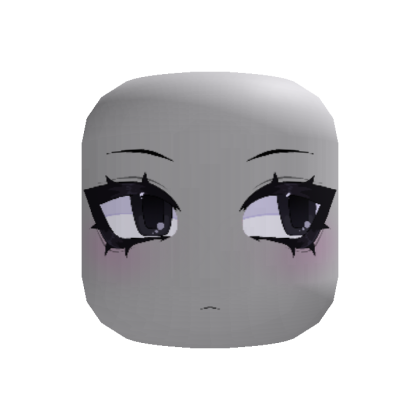 Annoyed emo kawaii anime face