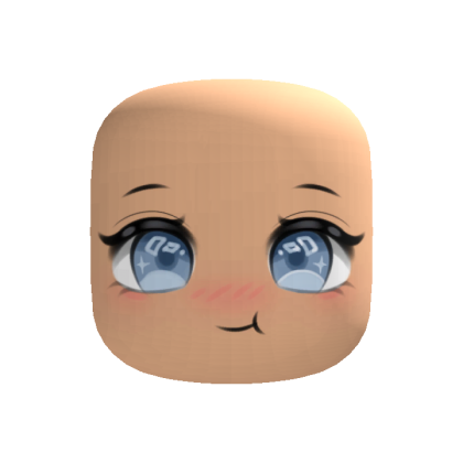 Cute Chibi Blush Makeup Face