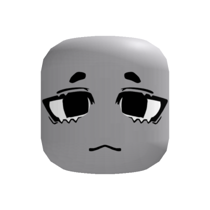 sad lazy tired cute face with lashes (recolorable)