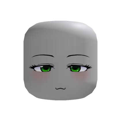 Cute smug face - Green iris