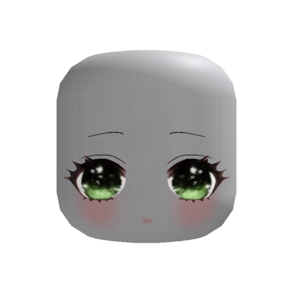 Animated Makeup Blush Face (Green)