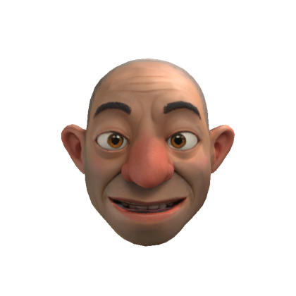 Old Man Head Funny Troll Meme Face