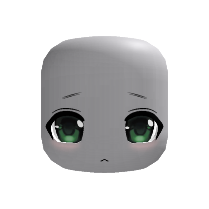 [Animated] Kawaii Green Vkei Moe Emo Chibi Face