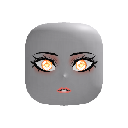 Animated Orange Glimmering Face