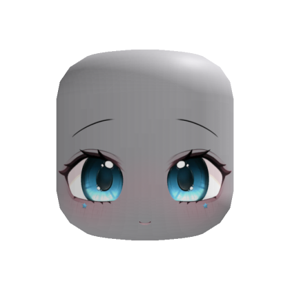 blue starry dazed kawaii chibi eyes(recolorable)