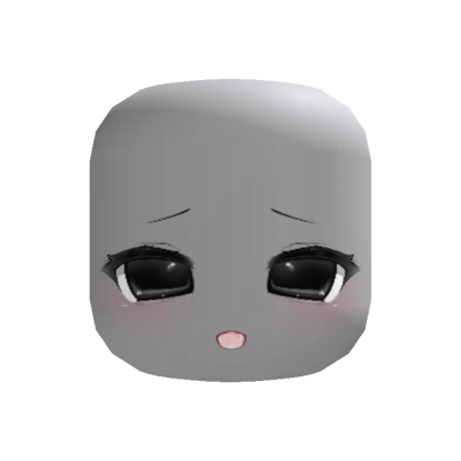 cute shy nervous blushing anime face