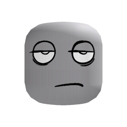 Cara de doodle cansada y molesta (recolorible) - Roblox