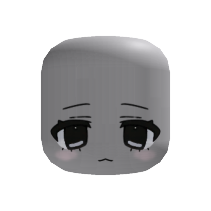 Y2K Cute Anime Chibi Sleepy Doll Face
