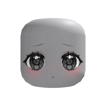 kawaii chibi sparkly dolly worried face