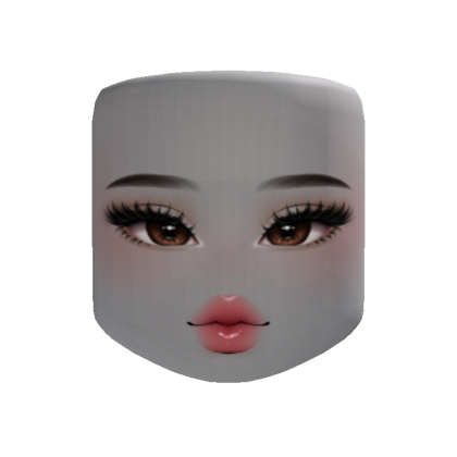 Rosto de maquiagem Preppy fofo e na moda (personalizável)