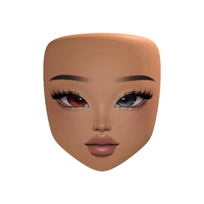 Trendy Y2K Kpop Heterochromia Makeup Face Tan