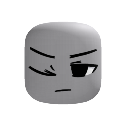 One Eye Closed Stern Face