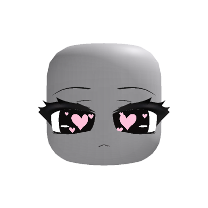 Chibi Relaxed Cat Face - Heart