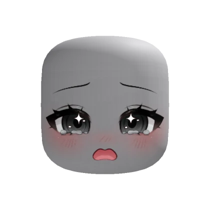 Cute Sad Distressed Crying Chibi Face