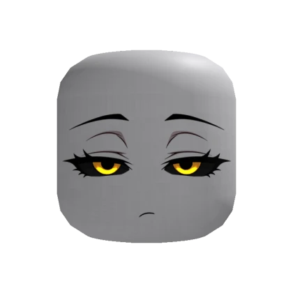 Annoyed Gold Demon Face
