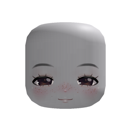 Moe Chibi Head with Freckles and Blush (Updated)
