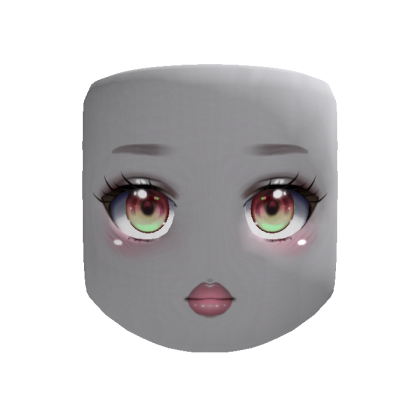 [ANIMATED] Cute Girl Blushing Face w/ Makeup - Roblox