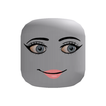 ୨ ୧ (recolorable) roblox woman face but?