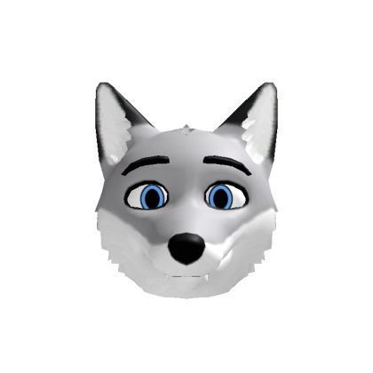 Dynamic Fox Head w/ Blue Eyes - Roblox