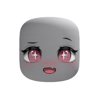 Happy Chibi Cute Blush Makeup Face (Customizable)