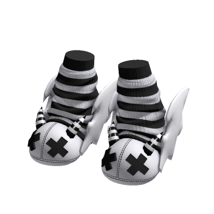 Devil Slippers V2 Reverse Monochrome