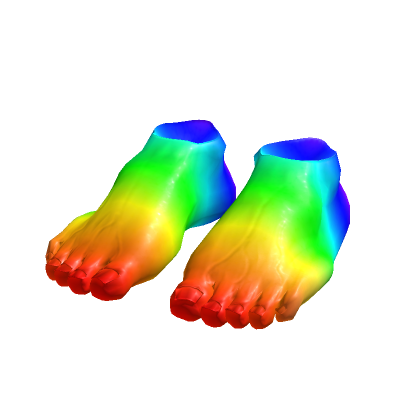 Big Rainbow Pride Feet